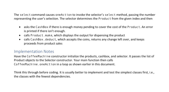 Project 4: Coffee Machine CS 1410 Background In this | Chegg.com
