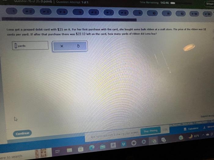 Solved Lena got a prepaid debit card with $25 on it. For her | Chegg.com