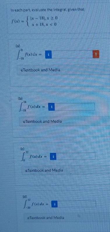 Solved In each part evaluate the integrai. given | Chegg.com