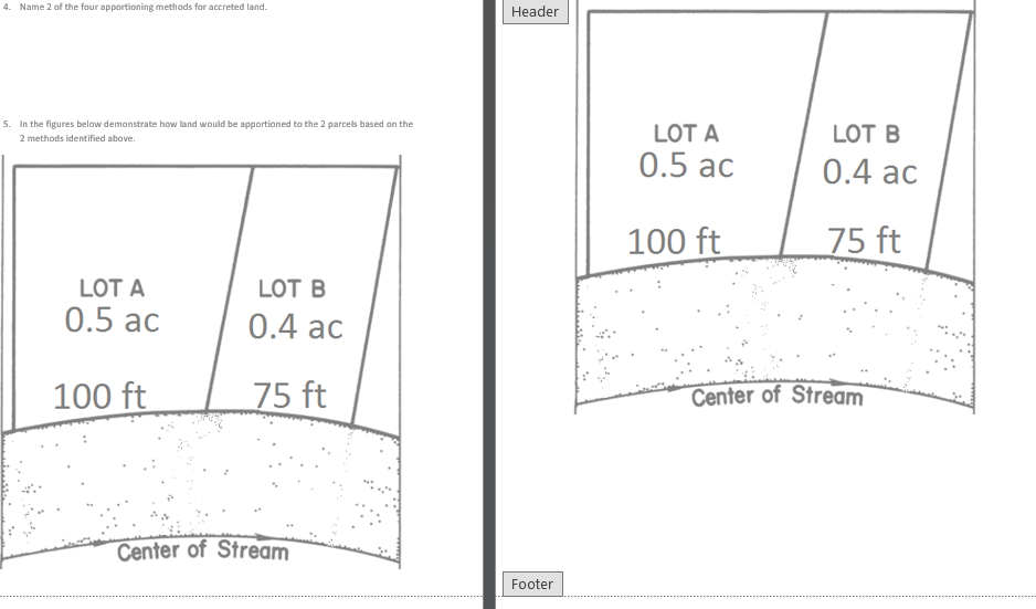 Solved Name 2 ﻿of the four apportioning methods for accreted | Chegg.com
