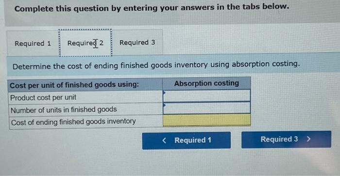 Solved 1. Compute the product cost per unit using | Chegg.com