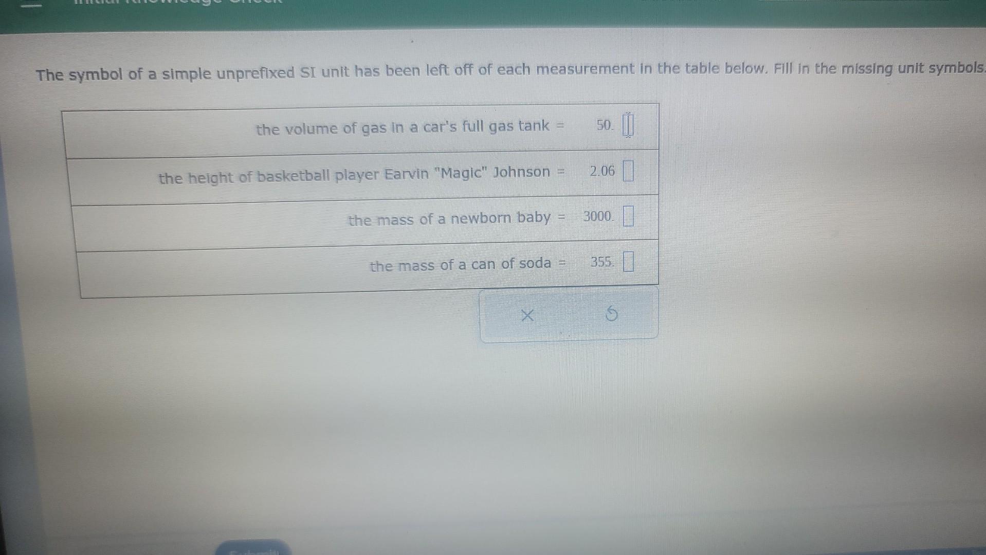 Solved The symbol of a simple unprefixed Si unit has been | Chegg.com