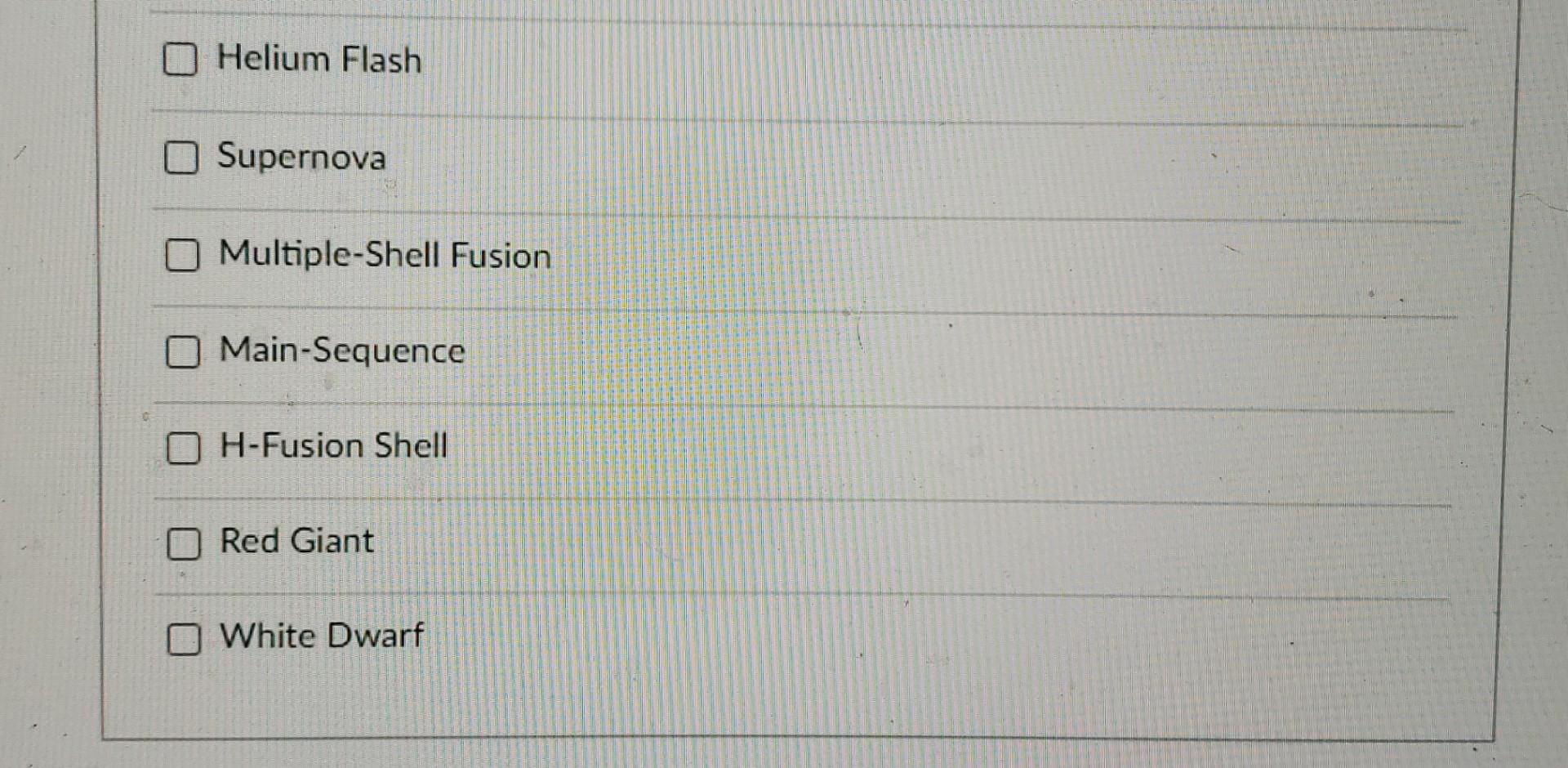 Solved Helium Flash Supernova Multiple-Shell Fusion | Chegg.com
