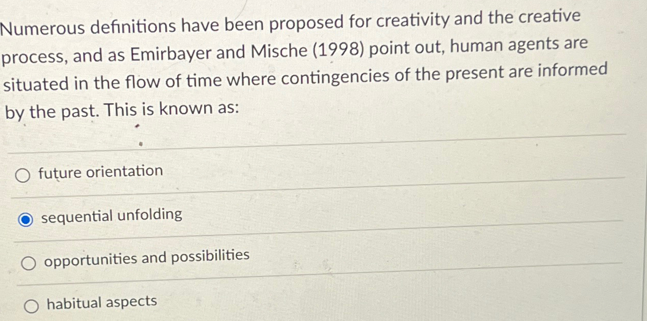 Solved Numerous definitions have been proposed for | Chegg.com