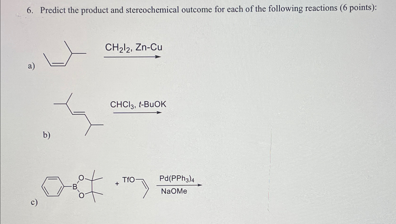 Solved Predict the product and stereochemical outcome for | Chegg.com