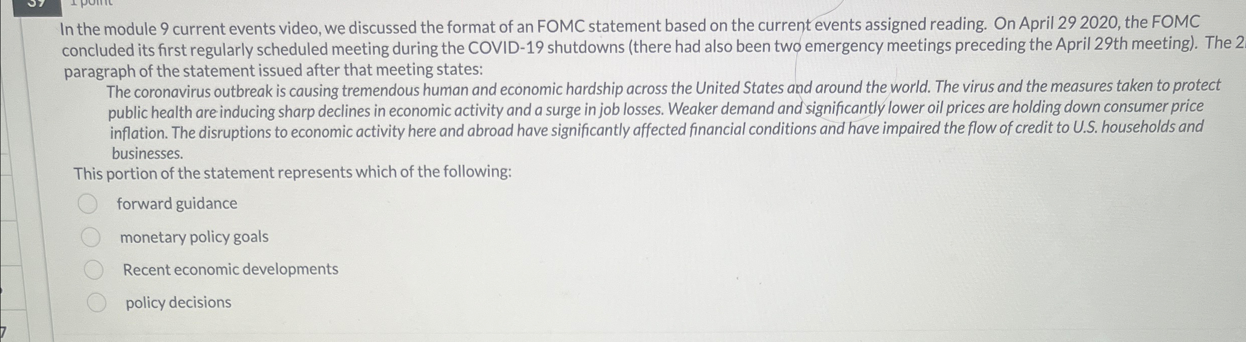 Solved In the module 9 ﻿current events video, we discussed | Chegg.com