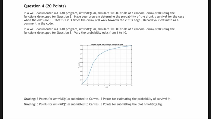 Question 4 (20 Points) In a well-documented MATLAB | Chegg.com