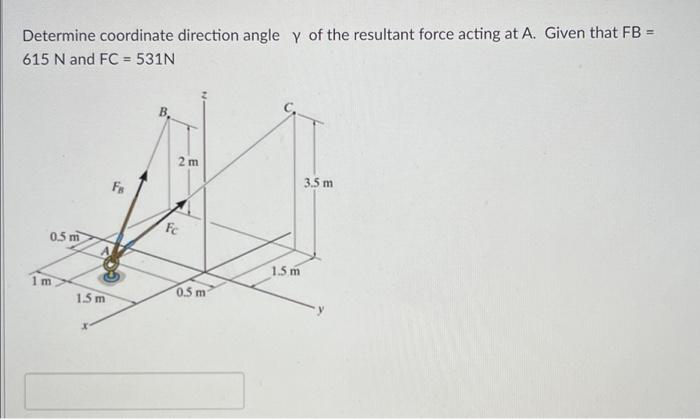 Solved Determine Coordinate Direction Angle Y Of The