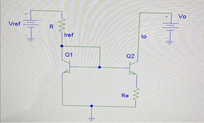 Solved 3- Analyze the circuit of fig. 3 to find Iref and lo. | Chegg.com
