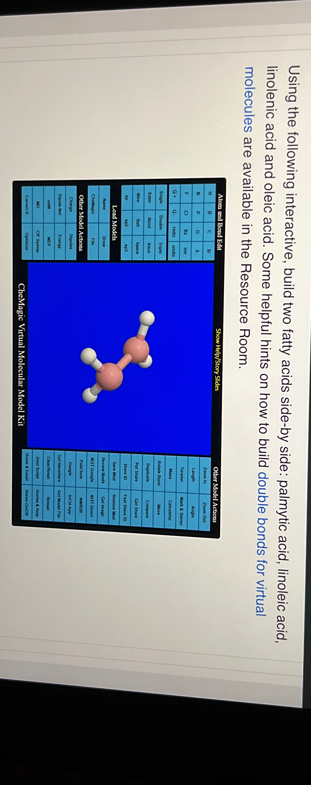 Solved Using the following interactive, build two fatty | Chegg.com