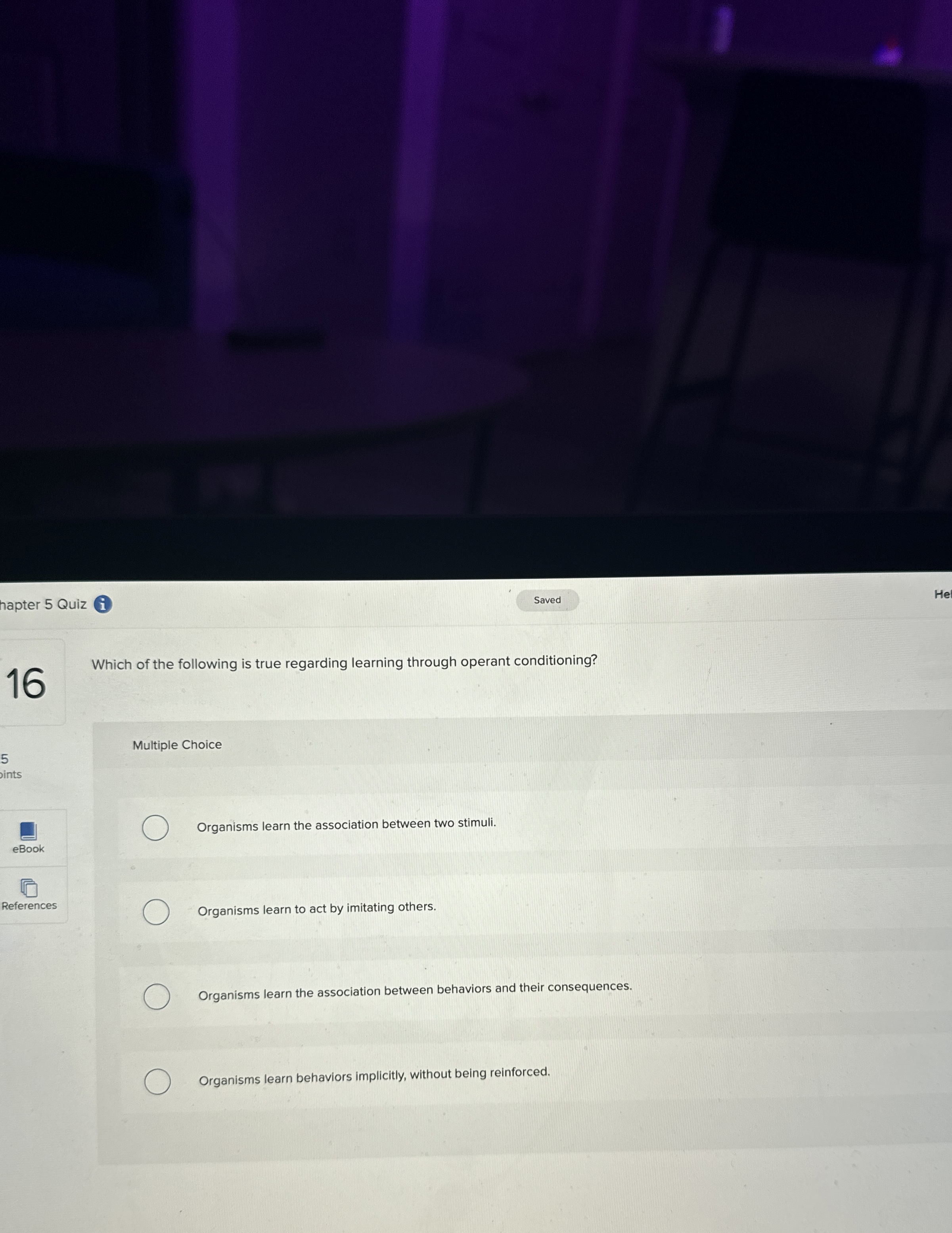 Solved Which of the following is true regarding learning | Chegg.com