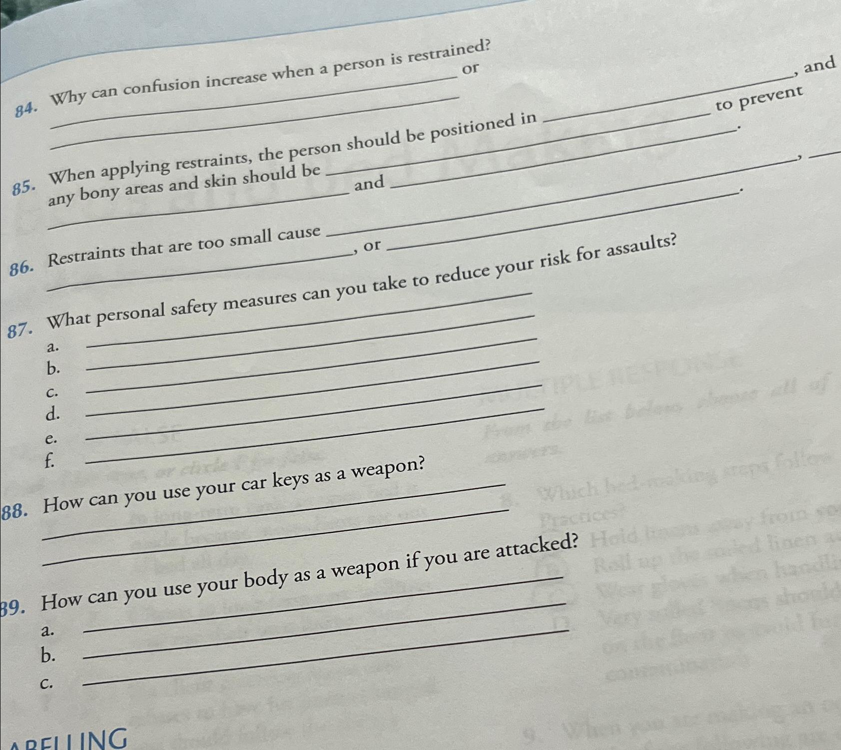 Solved Why can confusion increase when a person is | Chegg.com
