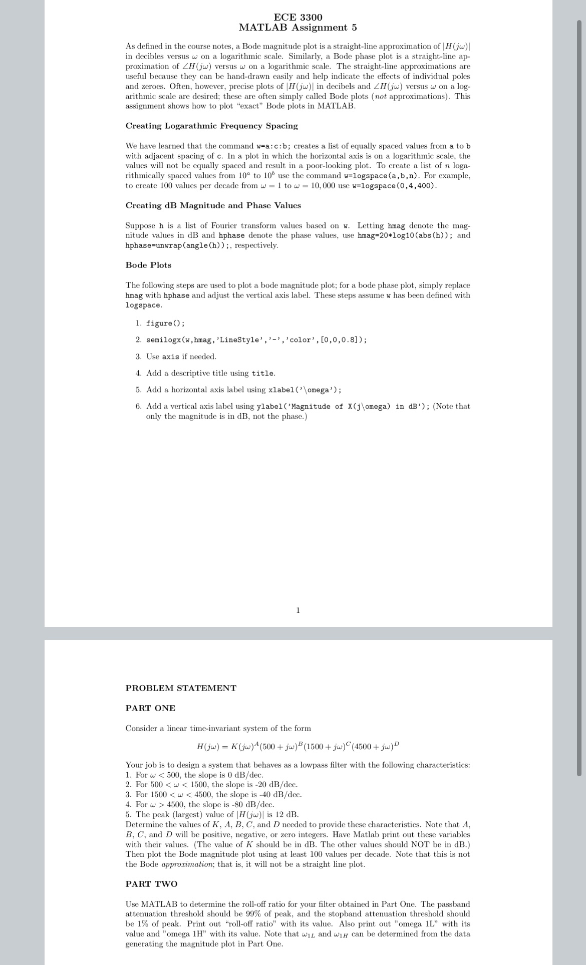 Solved Help with matlab code asap!! Will upvote!!!ECE | Chegg.com