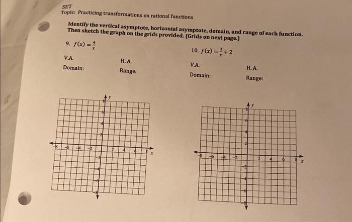 Solved Topic Practicing Transformations On Rational 4607