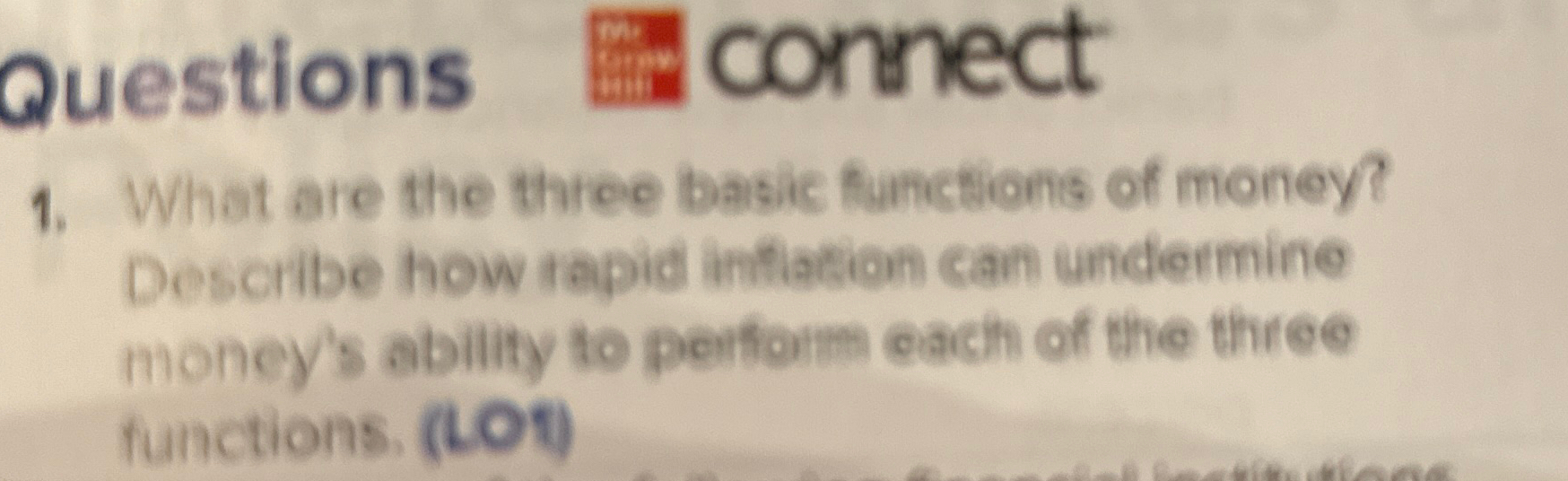 Solved Questions connectWhat are the three basic functions | Chegg.com