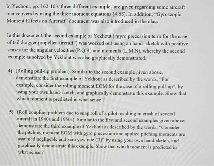 Solved In Yechout, pp. 162-163, three different examples are | Chegg.com