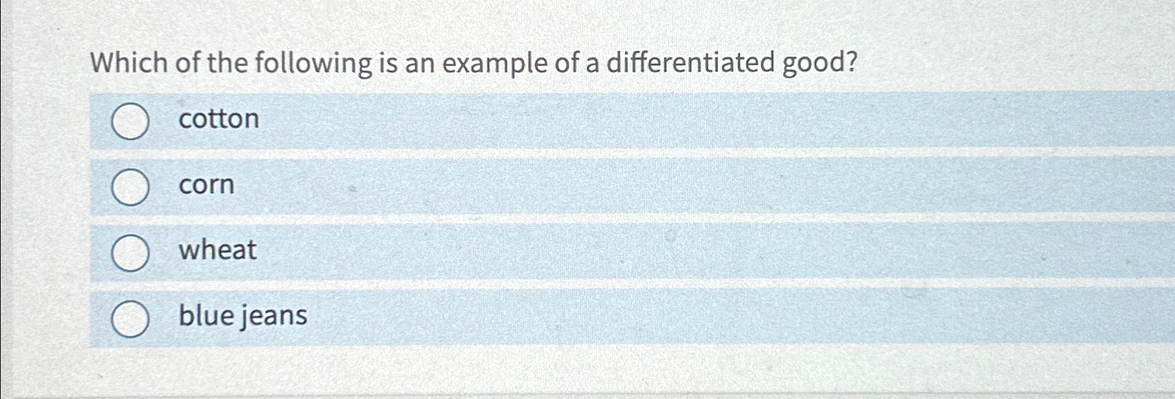 Solved Which of the following is an example of a | Chegg.com