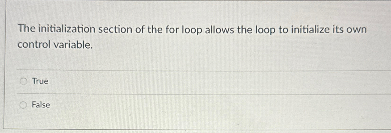 Solved The Initialization Section Of The For Loop Allows The