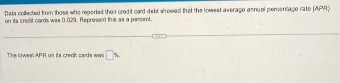 Solved Data collected from those who reported their credit | Chegg.com