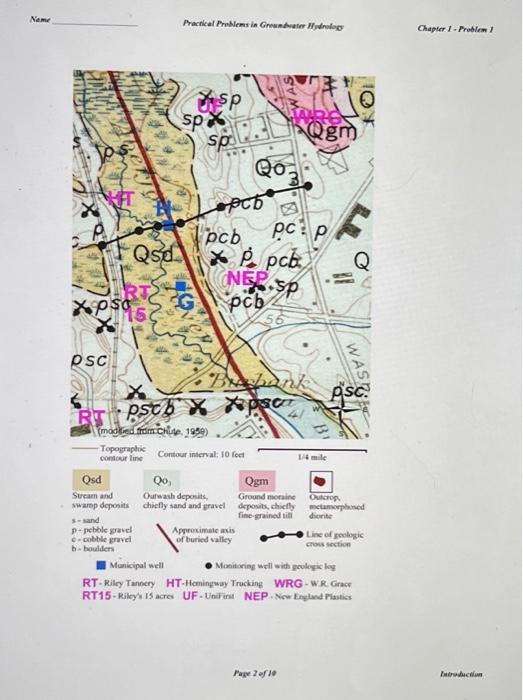 Solved CONSTRUCTING A GEOLOGIC CROSS SECTION WELLS G \& H | Chegg.com