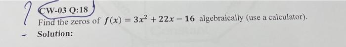 Solved CW-05 Q: 73 Find equations of the lines that pass | Chegg.com
