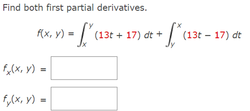 Solved Find both first partial | Chegg.com