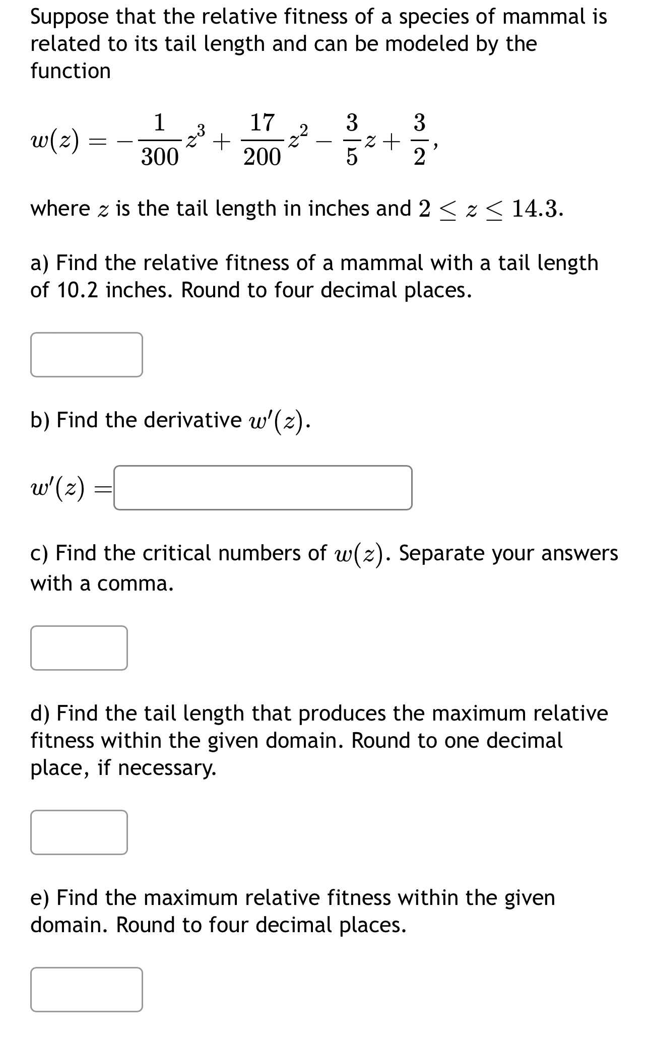 Solved Suppose that the relative fitness of a species of | Chegg.com