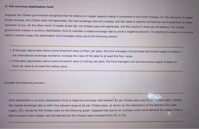 Solved 3. The currency stabilization fund Suppose the | Chegg.com