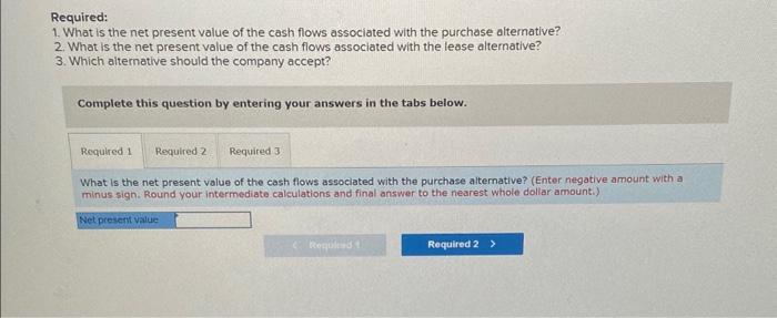 Solved Problem 14-25 (Algo) Net Present Value Analysis of a | Chegg.com