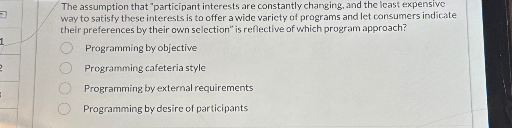 Solved The assumption that "participant interests are | Chegg.com