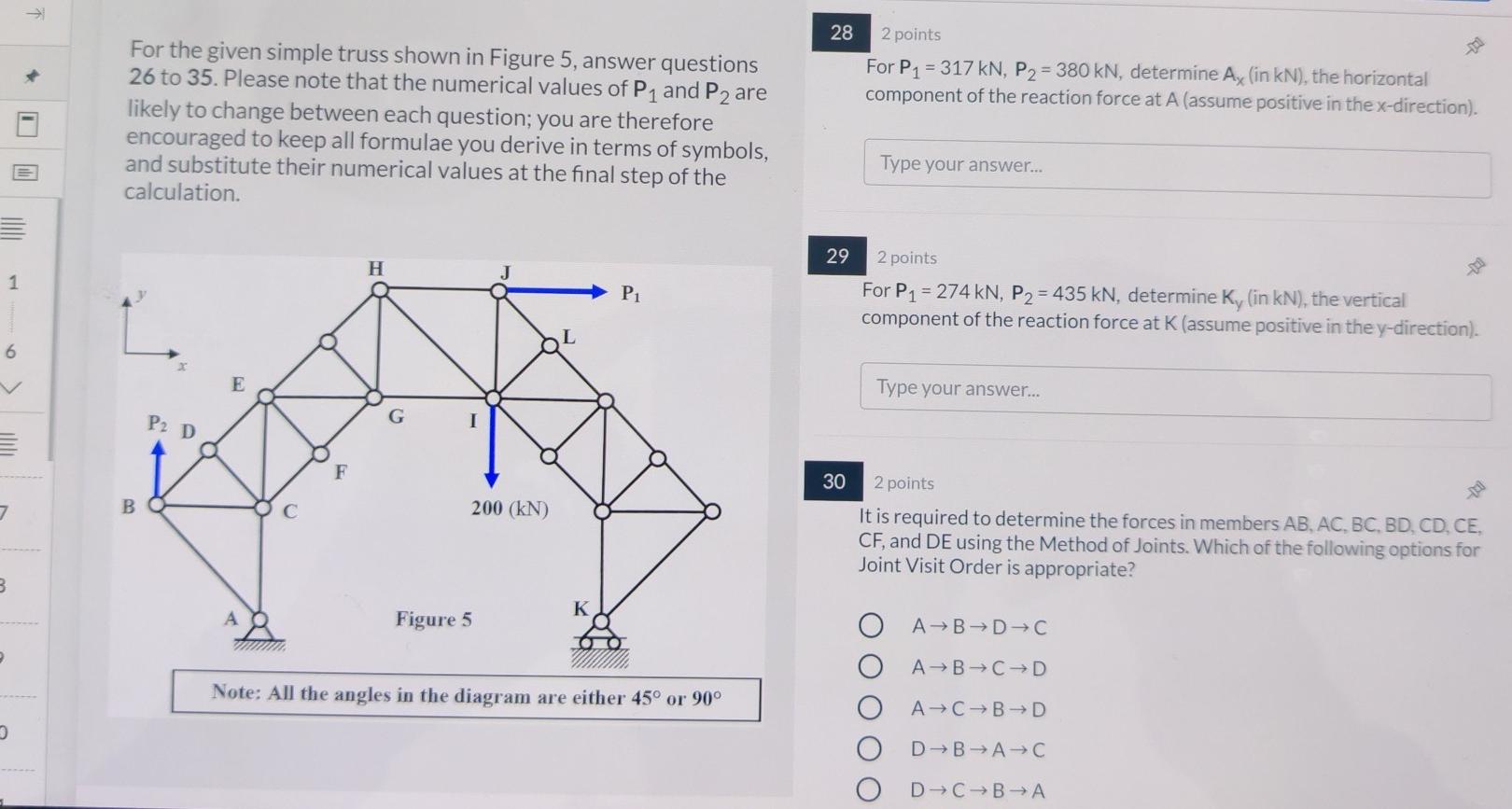 Solved 1 - 2D Force-Couple systems 1 2 points The vector | Chegg.com