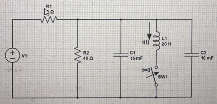 Solved Given the following circuit with the source voltage | Chegg.com