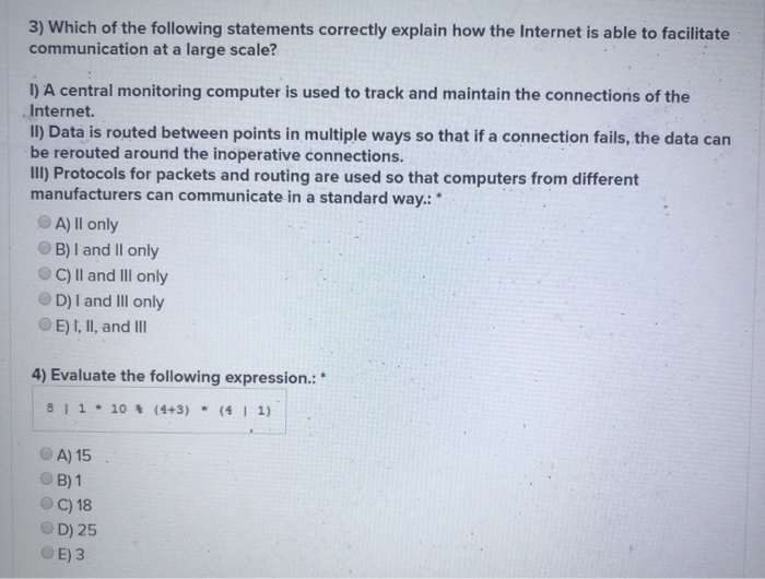 Solved 3) Which of the following statements correctly | Chegg.com
