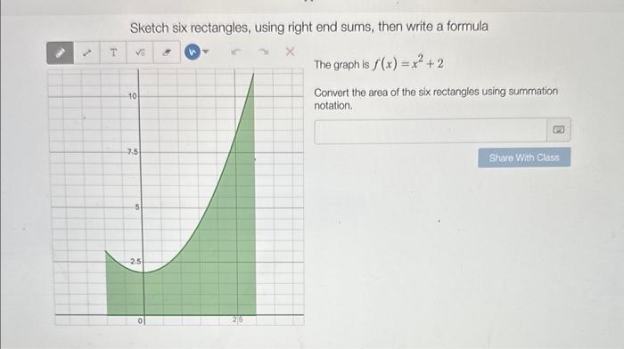 Solved Sketch six rectangles, using right end sums, then | Chegg.com