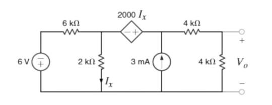 Solved Using Norton's theorem, find the voltage Vo in the | Chegg.com