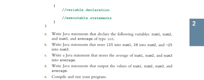Solved 2. Consider the following program segment: //import | Chegg.com