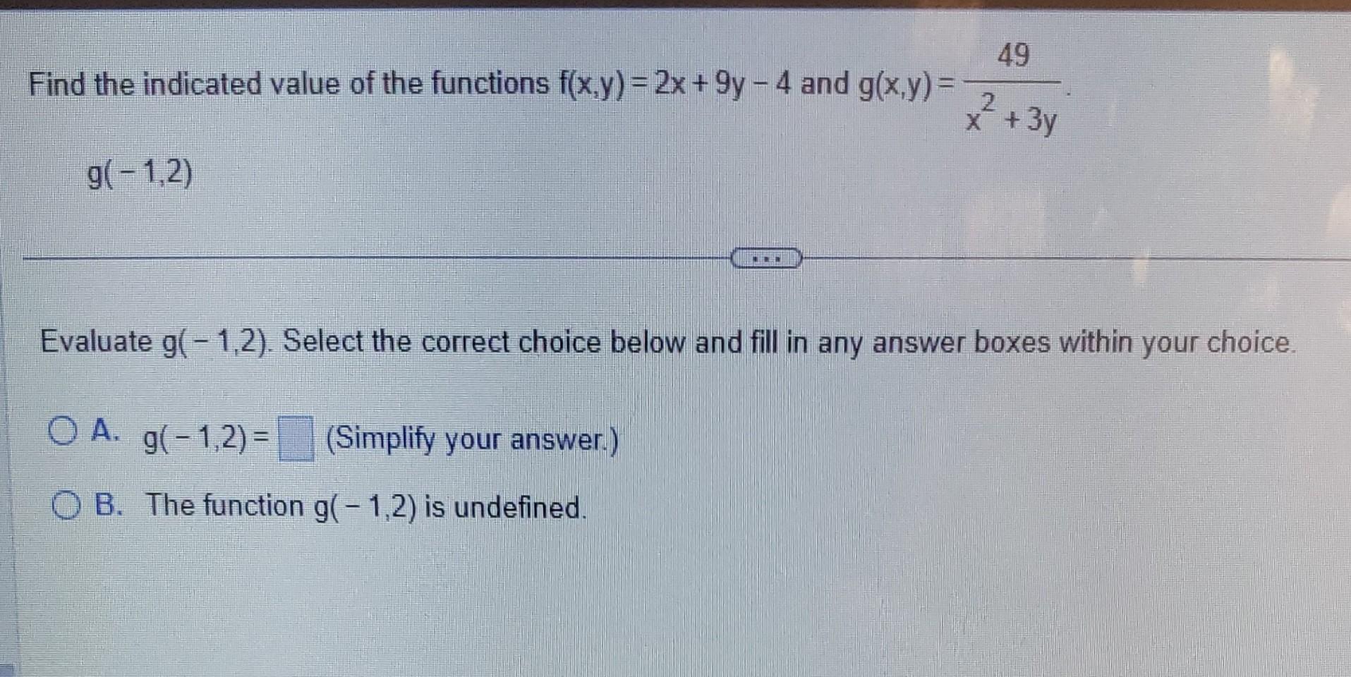 Solved Find the indicated value of the functions | Chegg.com
