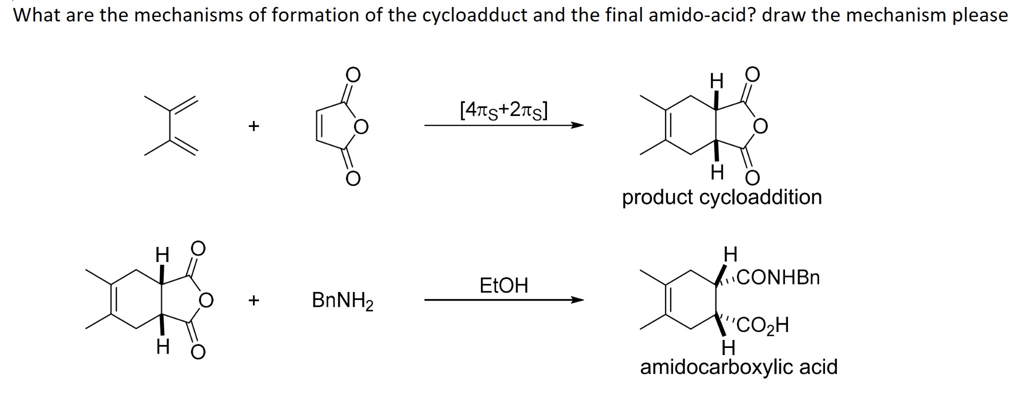 Solved What are the mechanisms of formation of the | Chegg.com