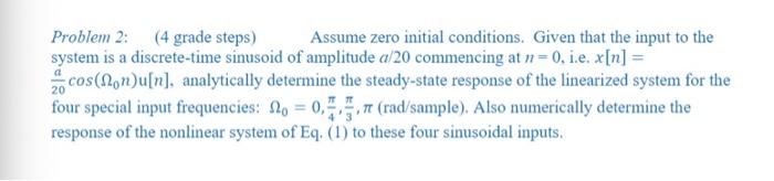 Solved Problem 2: (4 grade steps) Assume zero initial | Chegg.com