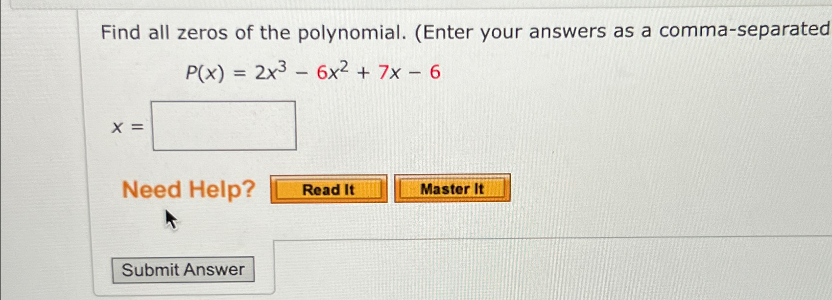 Solved Find all zeros of the polynomial. (Enter your answers | Chegg.com