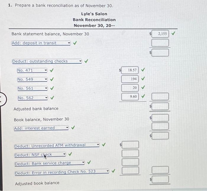 Solved Bank Reconciluation and Related Journal Entries The | Chegg.com