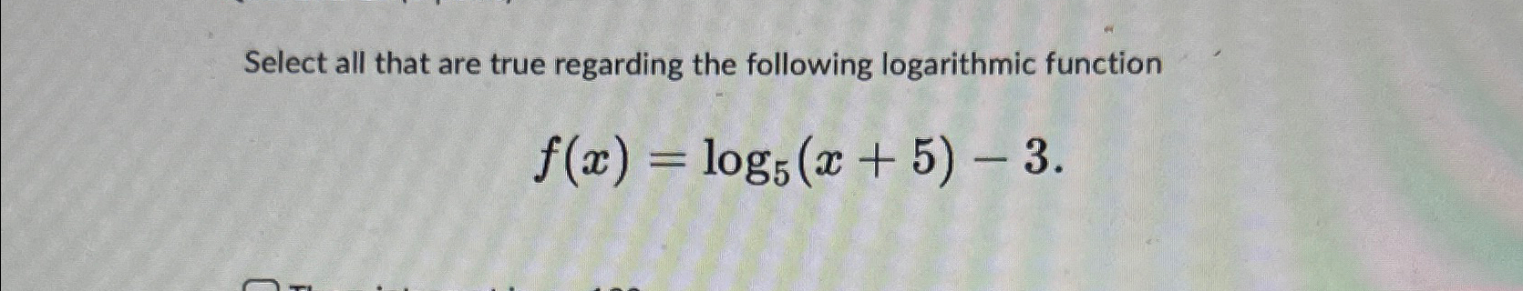 Solved Select all that are true regarding the following | Chegg.com