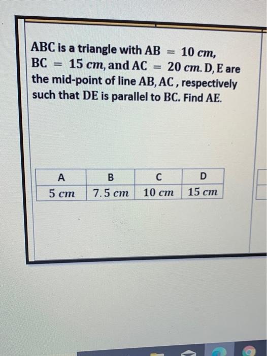 Solved In triangle ABC, the midpoints of AB, BC, CA are F, | Chegg.com