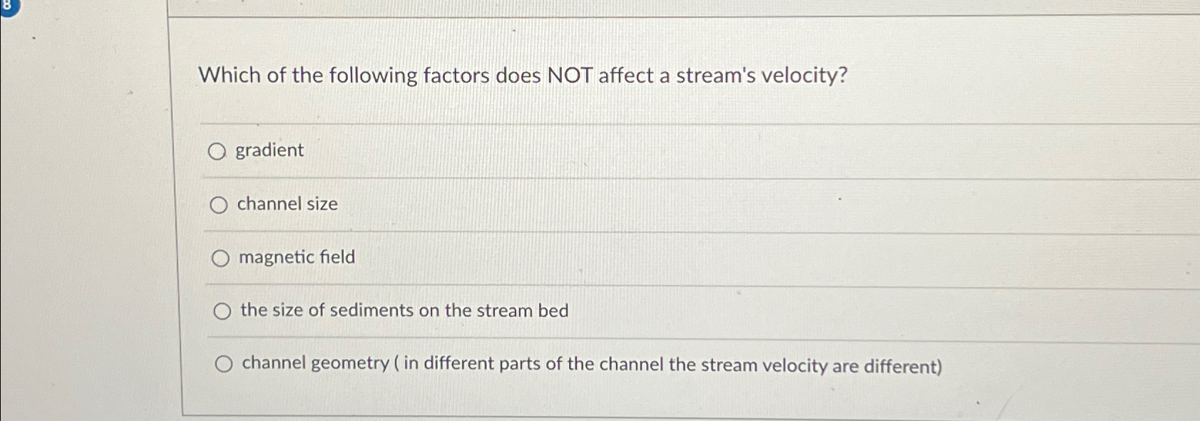 Solved Which of the following factors does NOT affect a | Chegg.com