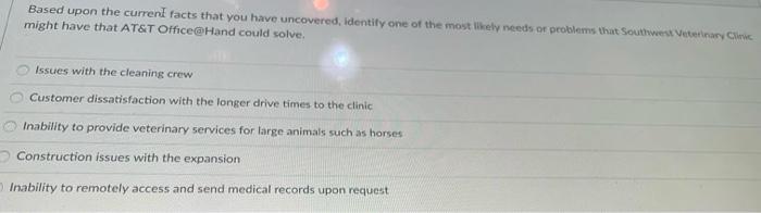 Solved Based upon the current facts that you have uncovered, | Chegg.com