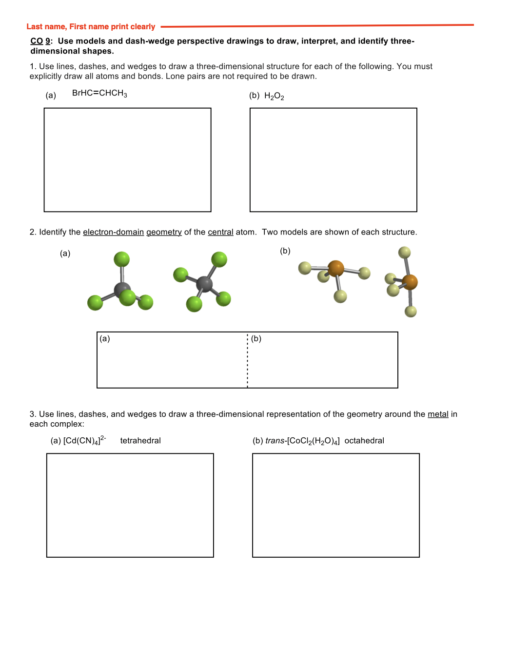 CO 9: Use models and dash-wedge perspective drawings | Chegg.com