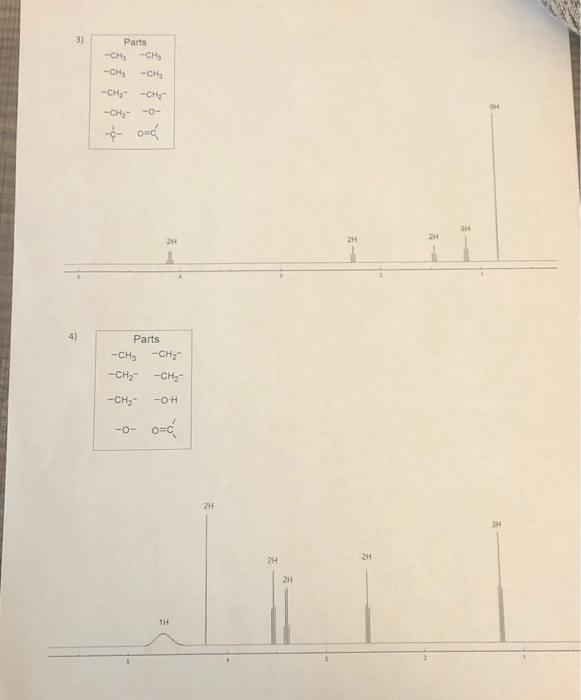 Solved CHEM242 NMR HW3 Assemble the parts into a molecular | Chegg.com
