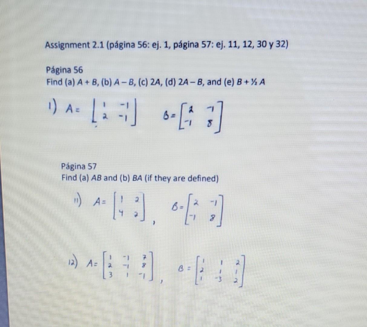 Solved Practice Exercises: Do exercise 1 on page 56 and | Chegg.com