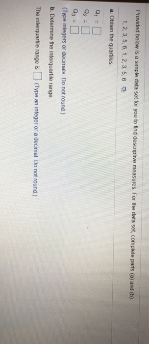 Solved Provided below is a simple data set for you to find | Chegg.com