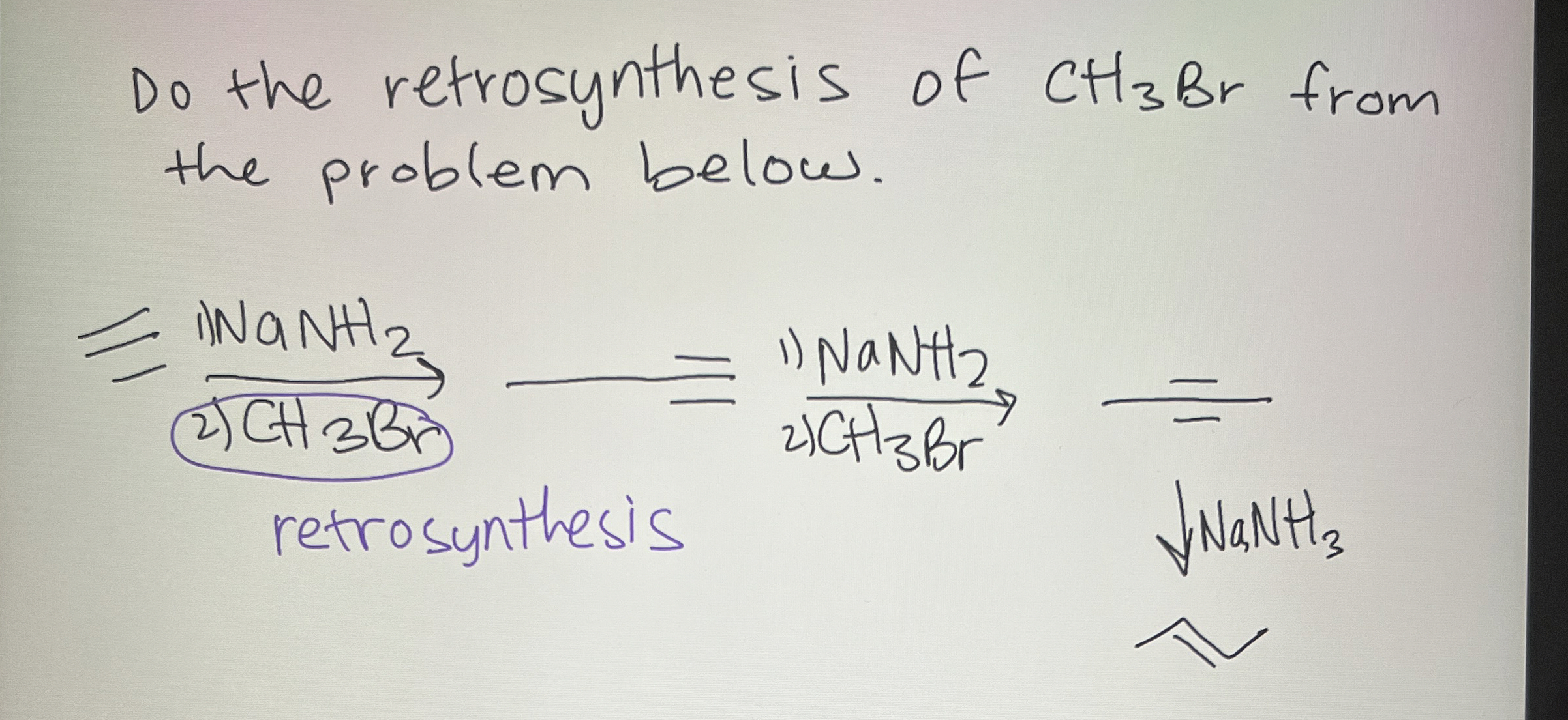 Solved Do the retrosynthesis of CH3Br ﻿from the problem | Chegg.com